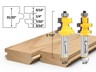 Flooring 2 Bit Tongue and Groove V Notch Router Bit Set - 1/2" Shank ...
