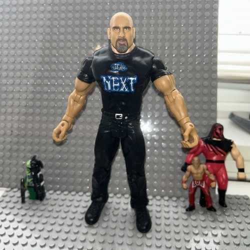 Jakks Pacific WWF WWE Raw Metal Series Bill Goldberg Action Figures WCW ...