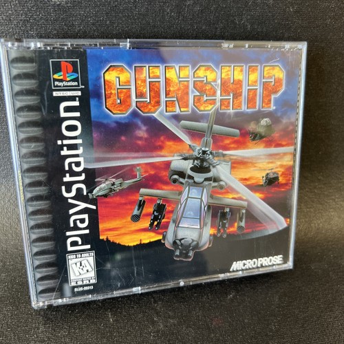 GUNSHIP Sony PlayStation 1 PS1 COMPLETE Tested Clean! WORKS 1996 CIB ...
