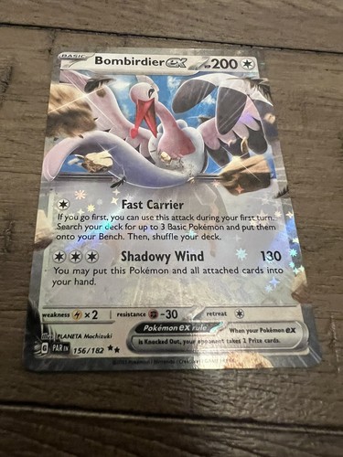 Pok%C3%A9mon+TCG+Bombirdier+ex+Paradox+Rift+156%2F182+Holo+Double+Rare ...