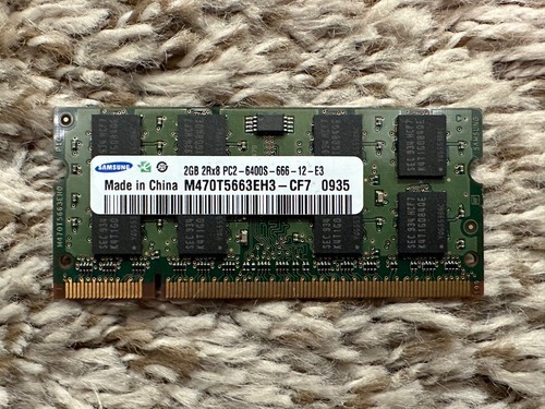 Samsung 2GB 2Rx8 PC2-6400S-666-12-E3 Laptop Memory (2 Pieces) | eBay