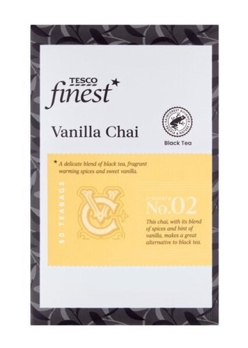 Tesco Finest Vanilla Chai 50 Tea Bags 125G X 10 | eBay UK
