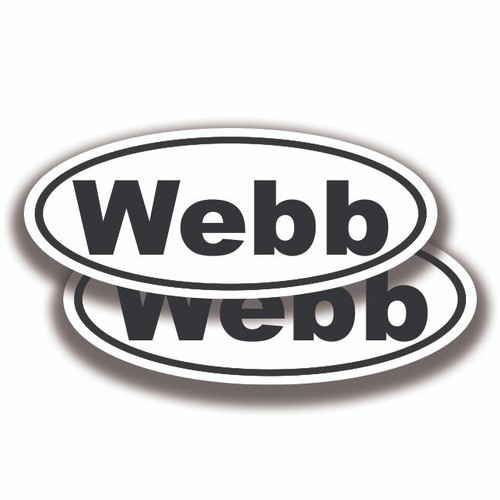 WEBB NAME DECALs 2 Stickers Bogo Car Truck Bumper Window | eBay