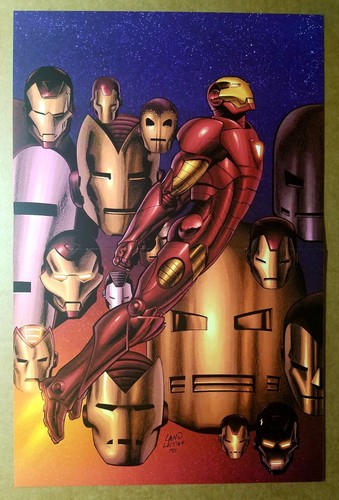 Iron Man Marvel Comics Poster by Greg Land | eBay