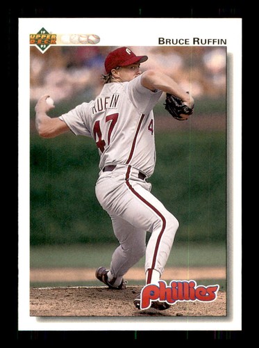 1992 Baseball 1992 Upper Deck Bruce Ruffin Philadelphia Phillies #309 1 ...