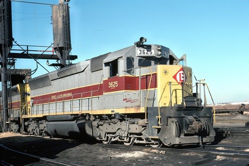 Erie Lackawanna (EL) - SD45 - #3625 - Original 35mm Slide (b) | eBay