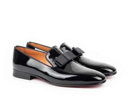 "Men’s Handmade Black Patent Leather Opera Pumps – &Tuxedo Loafers ...