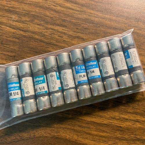 Lot of 10- Littelfuse FLM 1/4 Amp Fuses 250V NOS | eBay