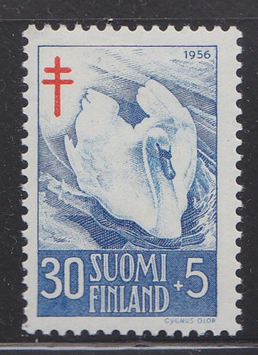 Finland 1956 Birds 30m + 5m Swan (SG 563) mm | eBay