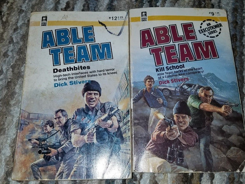 Lot of 2 Dick Stivers paperbacks, Able Team, Deathbites, Kill School | eBay