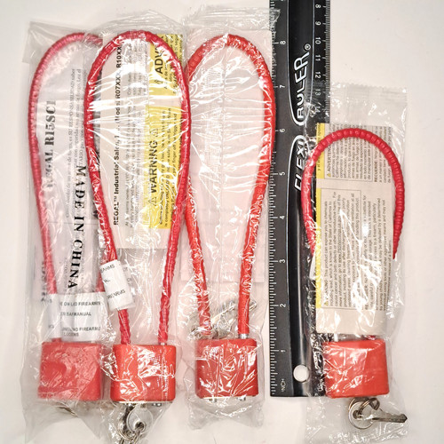 Regal Universal Firearm Gun Safety Cable Lock Lot Brand New 1-11" & 3 ...