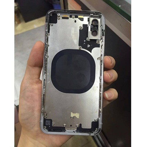 100% Original OEM Apple iPhone X Silver Back Cover Mid Frame Housing ...