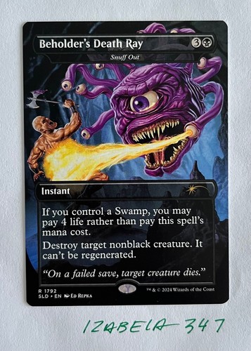 MTG Beholder's Death Ray NON-FOIL Secret Lair x Dungeons & Dragons ...