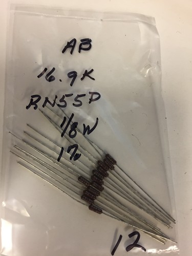 AB RN55D 1/8W 16.9K RESISTORS 12 PCS NOS | eBay