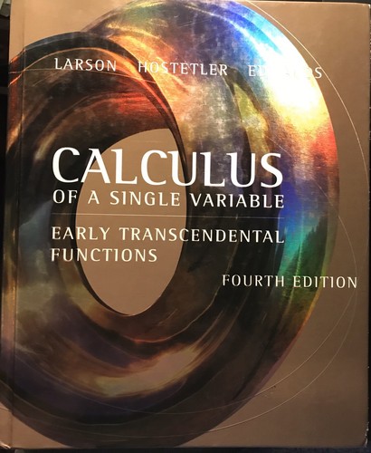 Calculus of a Single Variable : Early Transcendental Functions by Ron ...