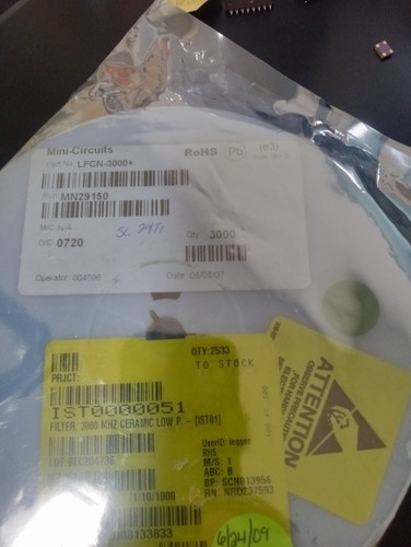 LOT OF 2533 LFCN-3000+ LTCC LOW PASS FILTER, DC - 3000 | eBay