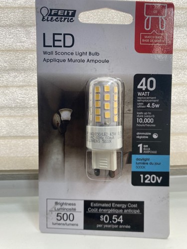 Feit Electric LED Light Bulb Dimmable T4 G9 Daylight 5000K 40W | eBay