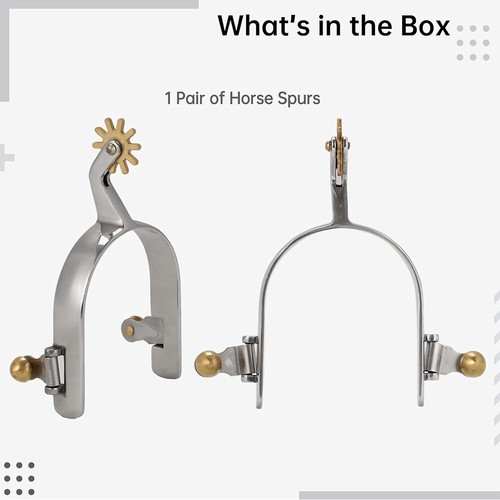 2pcs Horse Spurs for Men Western Cowboy Spurs for Horse Riding ...