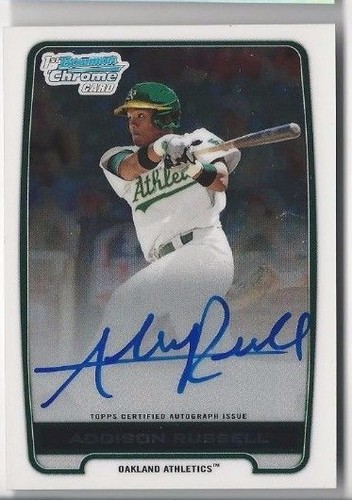 2012 Bowman Chrome Draft Picks Addison Russell Auto Autograph | eBay