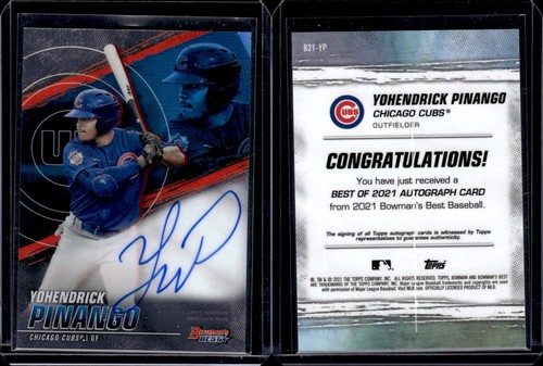 2021 Bowman's Best Best of '21 Autographs #B21YP Yohendrick Pinango ...