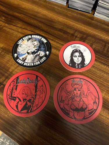 Coffin Comics Coaster Set Lady Death La Muerta Hellwitch | eBay