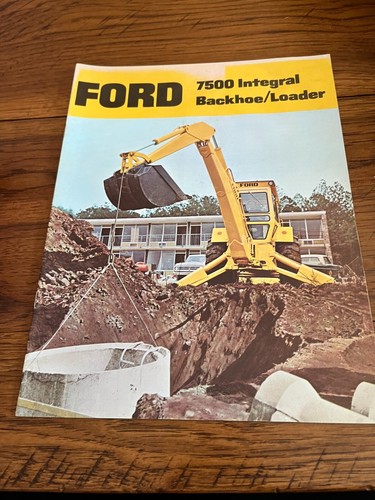 Ford Tractor 7500 Backhoe Loader Loaders Brochure AMIL22 | eBay