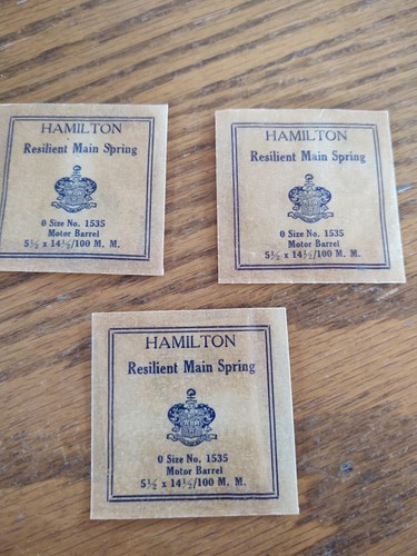 Hamilton 1535 Mainspring 0s | eBay