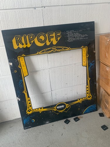 RIP OFF ORIGINAL 24 1/2-28 1/2'' vintage arcade game monitor plexi ...