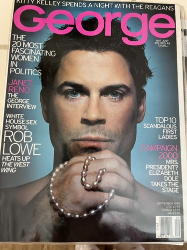 George Magazine September 1999 Rob Lowe JFK, Jr Unread Plastic ...