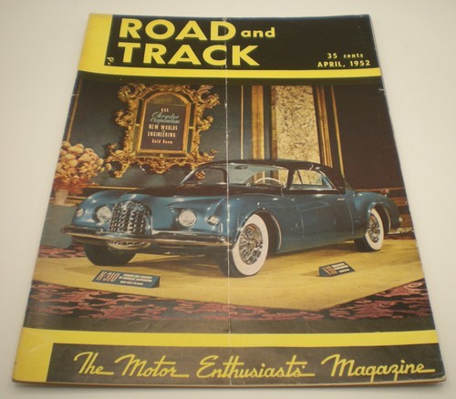 Vintage Road And Track Magazine 1952 April | eBay