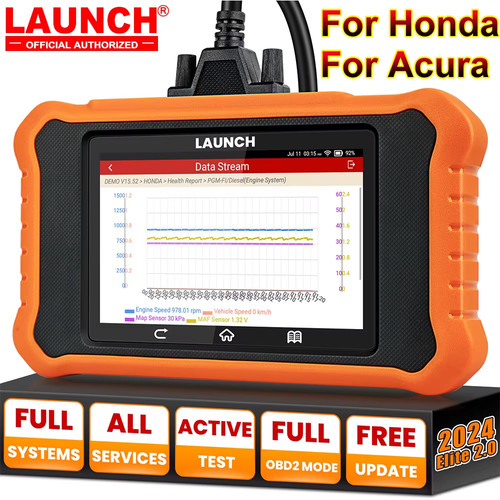 2025 Creader Elite V2.0 for Honda Acura WDHAC All SYS Diagnostic OBD2 ...