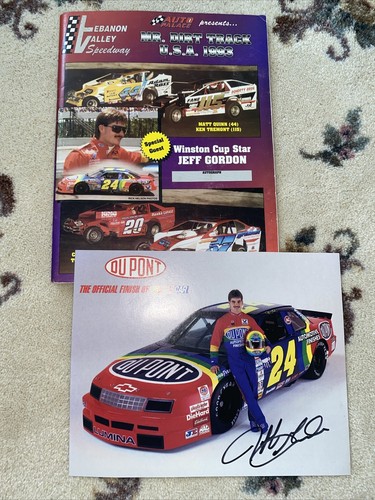 Jeff Gordon Autograph At Lebanon Valley Speedway NY 1993 | eBay