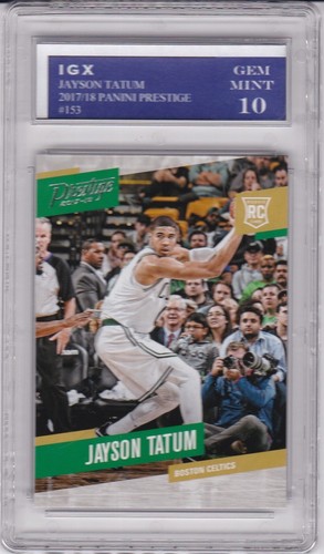 JAYSON TATUM ROOKIE CARD GEM MINT (10) Boston Celtic Basketball 2017 ...