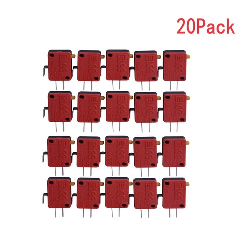 20 Pcs 3 Pin Microswitch Push Button HAPP Standard For Arcade Mame ...