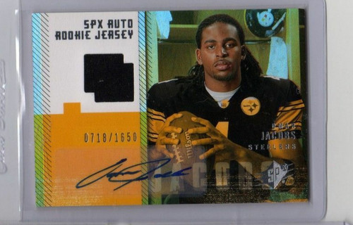 2006 06 SPX AUTO AUTOGRAPH JERSEY OMAR JACOBS ROOKIE CARD #718/1650 ...