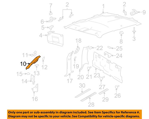 Ford OEM BL 3 Z 1503598 BC Interior Windshield Pillar Trim for sale ...