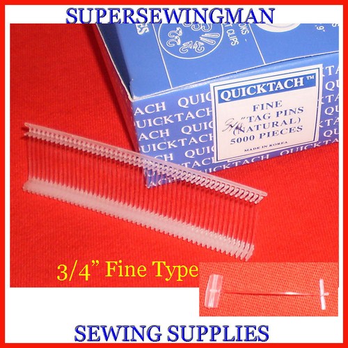 NEW 1000 PCS. WHITE FINE PRICE TAG TAGGING TAGGER PIN BARBS FASTENERS 3 ...