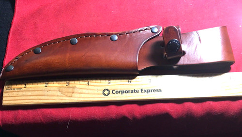 LEATHER SHEATH FOR SCHRADE OLD TIMER 150T DEERSLAYER hunting knife 150T ...