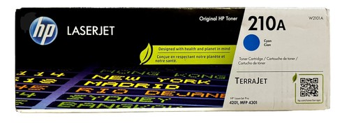 HP 210A Cyan Original LaserJet Toner Cartridge, ~1,800 pages, W2101A | eBay