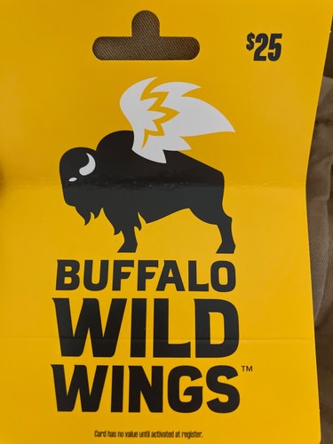 New Buffalo Wild Wings Gift Card - $25 | eBay