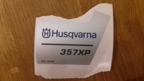 New Original Husqvarna OEM 357 sticker decal 537324801 | eBay