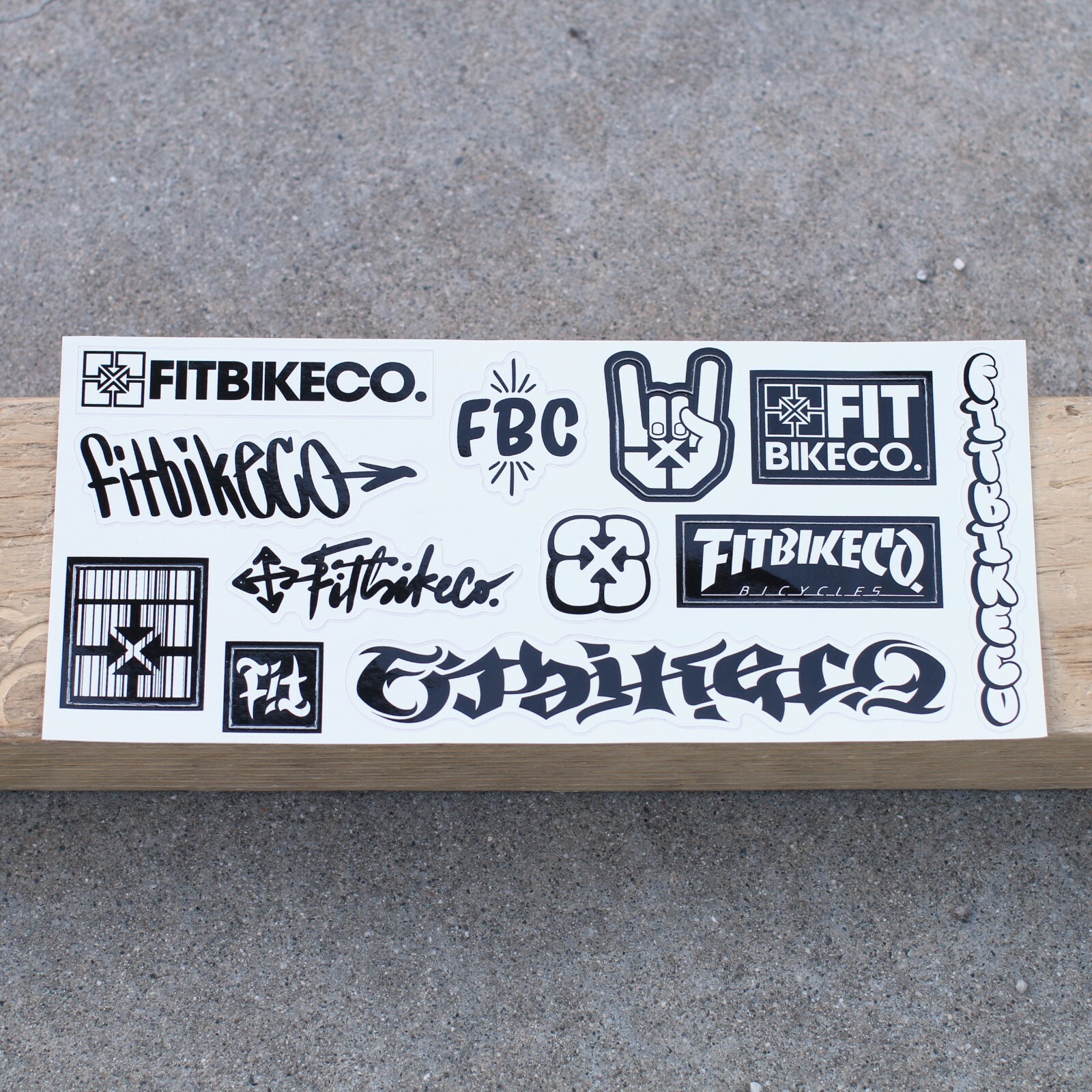 FIT BIKE CO AITKEN STICKER DECAL SHEET BMX BIKES STICKERS OG DECALS (4 ...