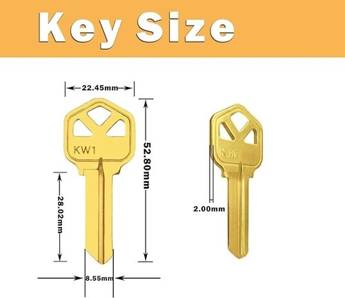 4 Kwikset KW1 KEY BLANKS FITS KWIKSET SOLID BRASS | eBay