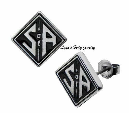 Sons of Anarchy Officially Licensed S of A Stainless Steel Stud Post ...
