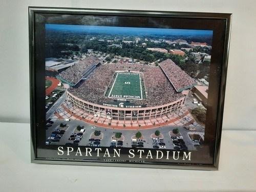 Michigan State Spartans Football Stadium Photo Size: 10" x 8" Framed | eBay