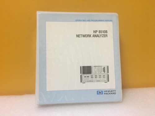 HP / Agilent 08510-90070 8510B Network Analyzer Operating + Service ...