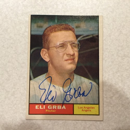 1961 Topps Eli Grba Autographed Baseball Card New York Yankees | eBay