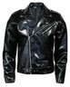 New Men Gothic Moto Black Vinyl PVC Motorcycle Jacket Leather Punk ...