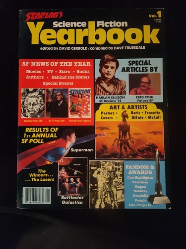 STARLOG'S SCIENCE FICTION YEARBOOK VOL. 1 MAGAZINE SUPERMAN BATTLESTAR ...