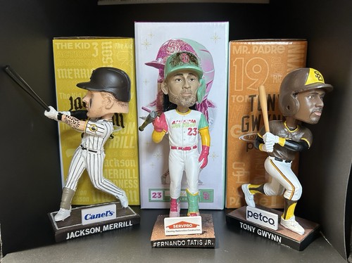 Fernando Tatis Jr , Tony Gwynn Jackson Merrill 3 Bobbleheads San Diego ...
